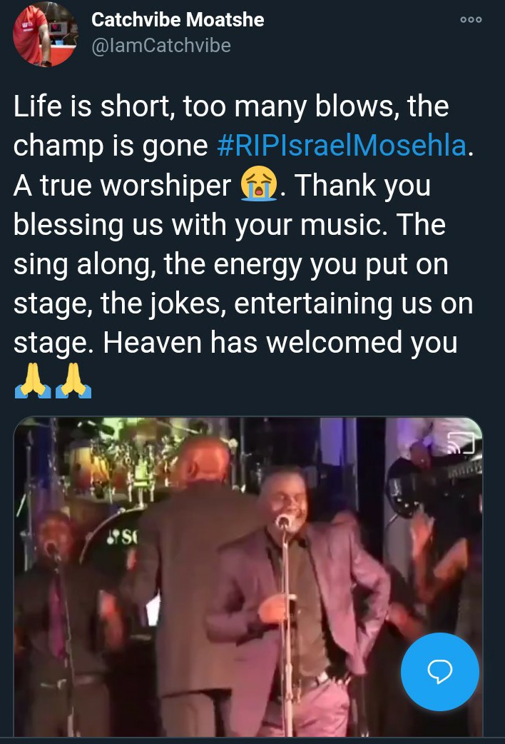 Social Media Users Mourn The Passing Away Of Gospel Star Israel Mosehla ...