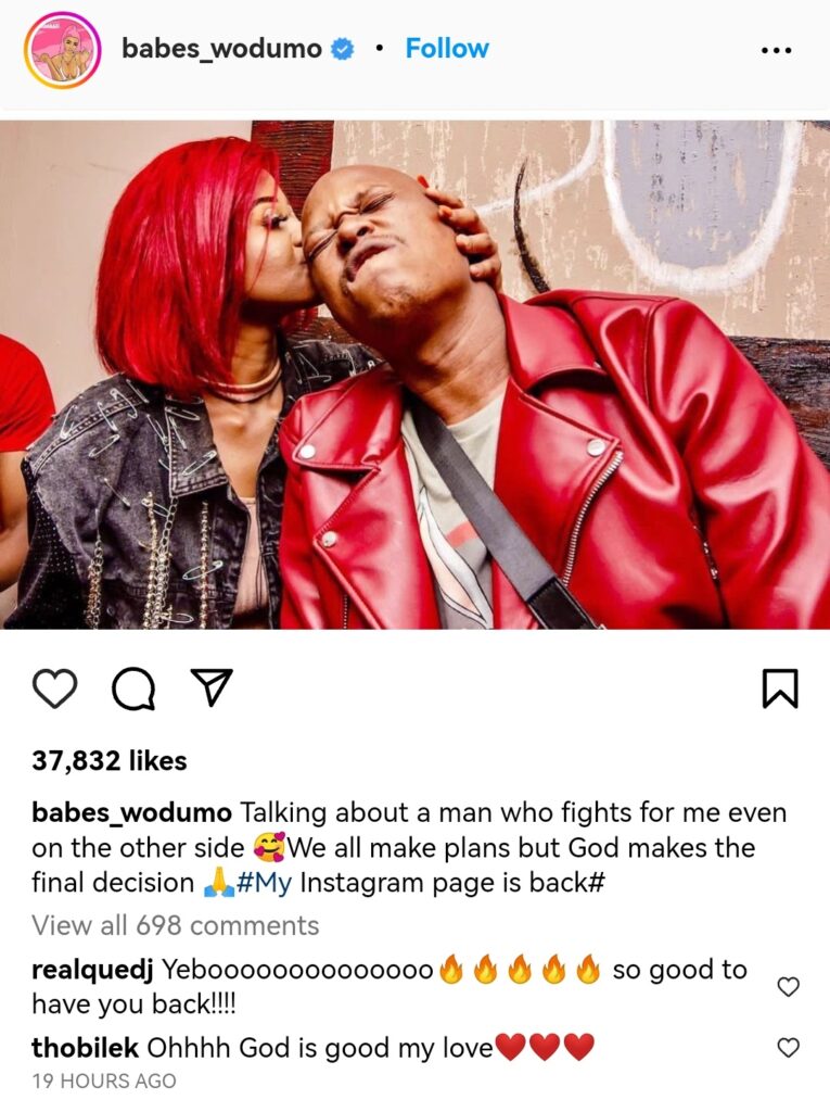 Babes Wodumo Appreciates Late Husband After Getting Her Instagram ...